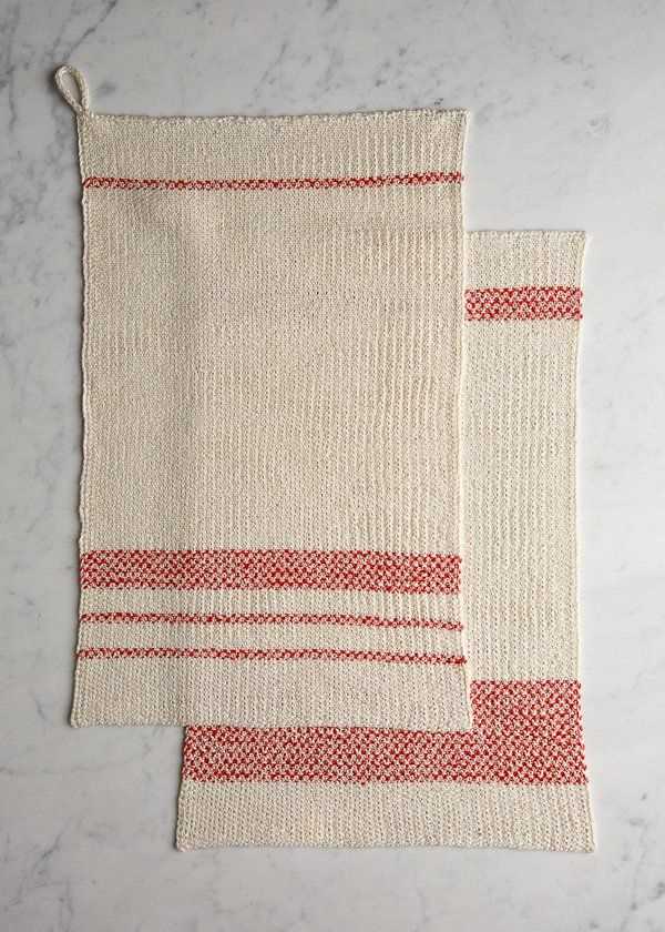 Easy Dishcloth Pattern Using the Knit Linen Stitch