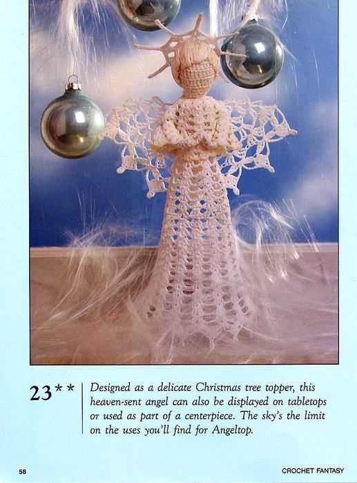 Unique Pattern for a Hand-Knitted Angel Tree Topper