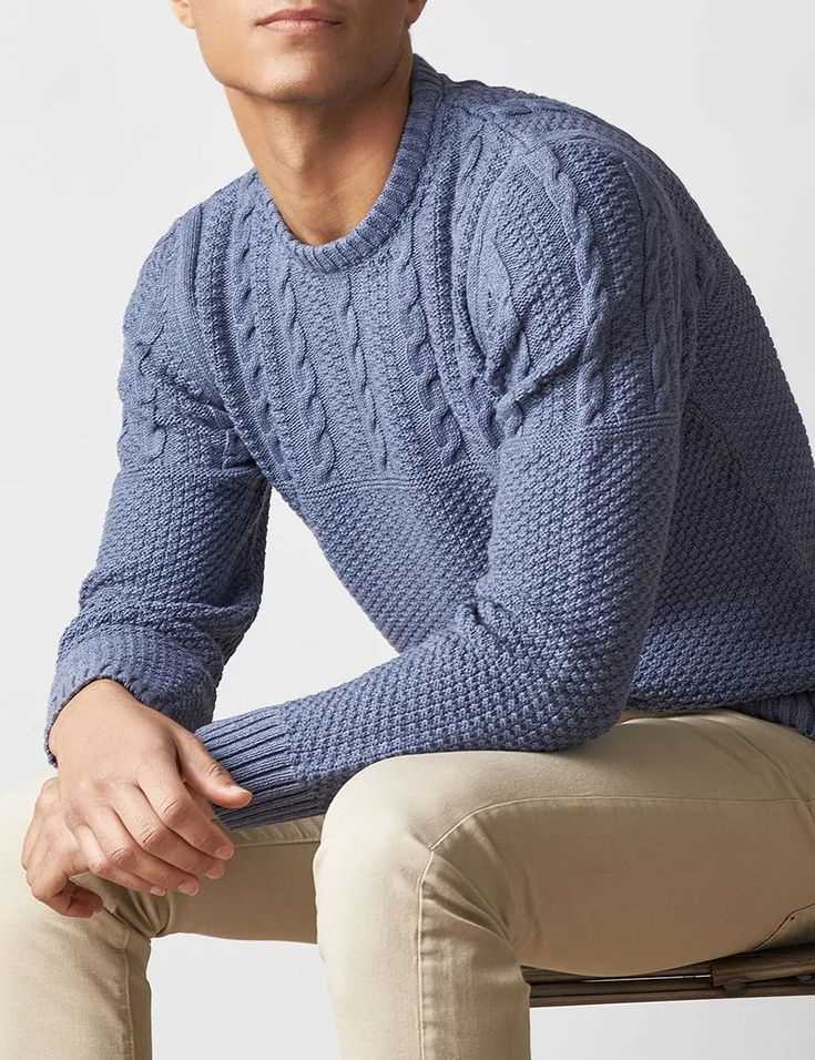 Stylish sweater pattern for men: try the raglan design