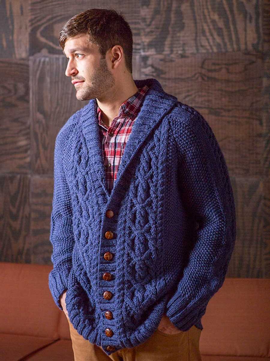 Stylish Knitting: Mens Cardigan Patterns