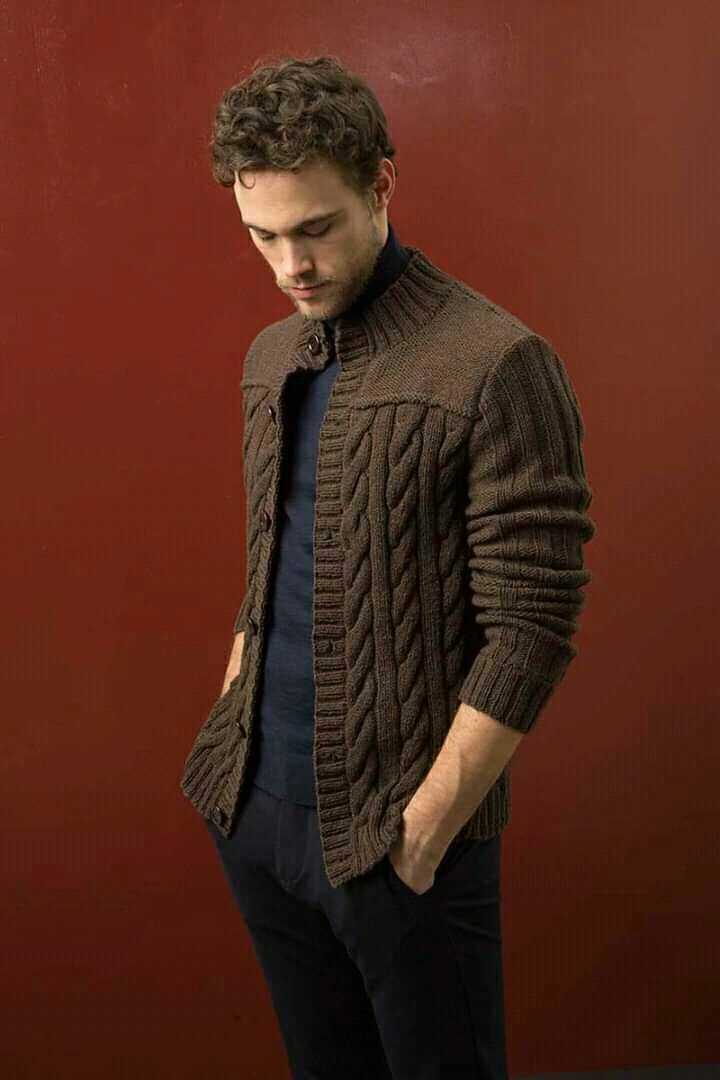 Stylish Knitting: Mens Cardigan Patterns