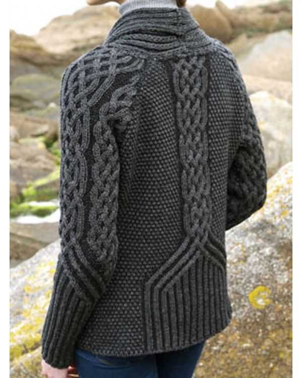 Effortless elegance: a minimalistic knitting pattern for a one-button ...