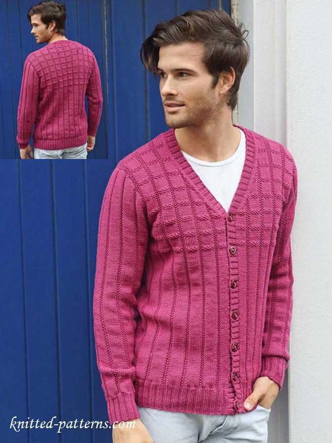 Stylish and Complimentary Knitting Patterns for Men's Cardigans