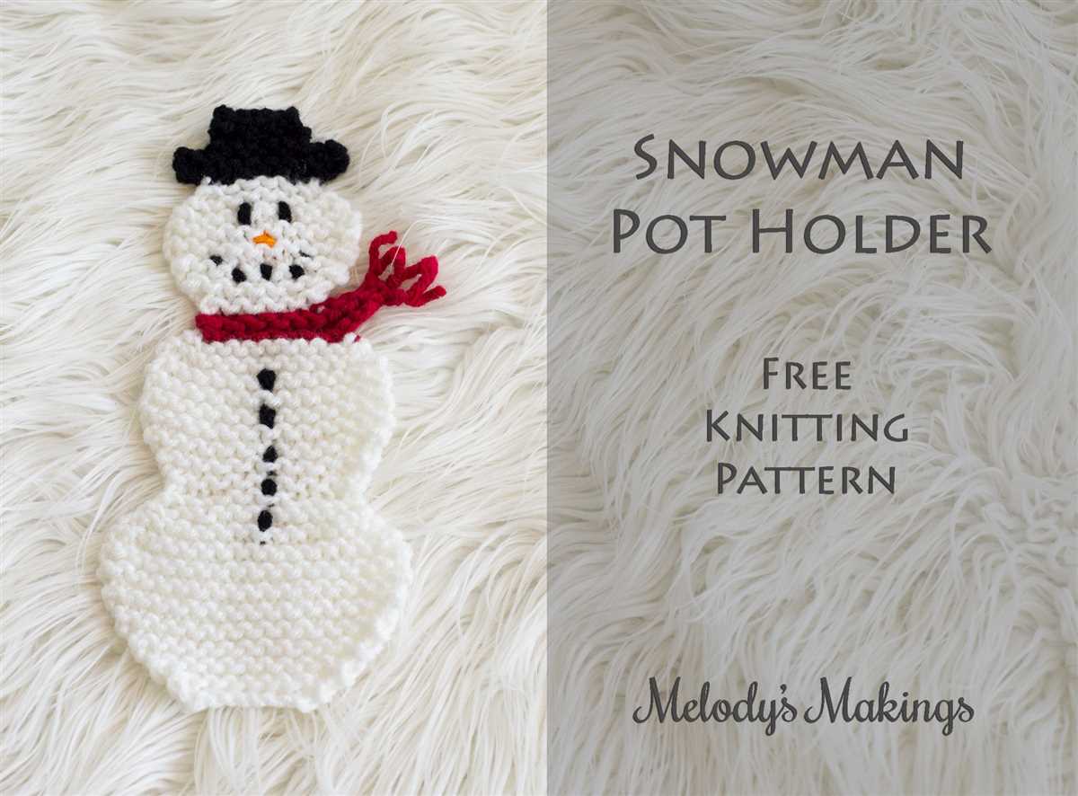 Knit your own petite snowman with this free pattern
