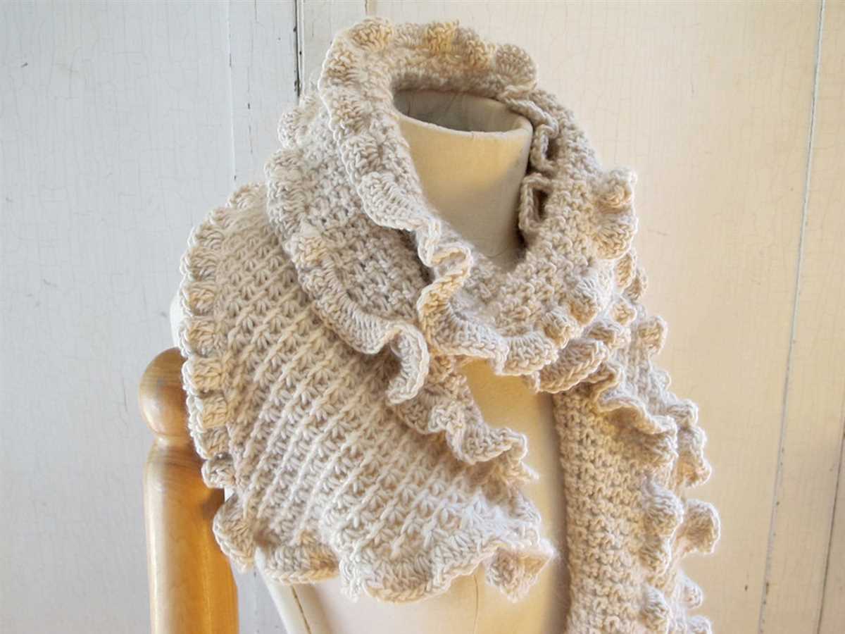 Unique knitting technique: Ruffle patterns