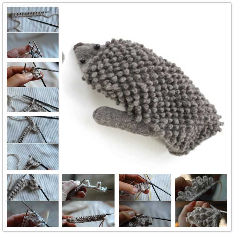 Cozy hedgehog mittens pattern for free