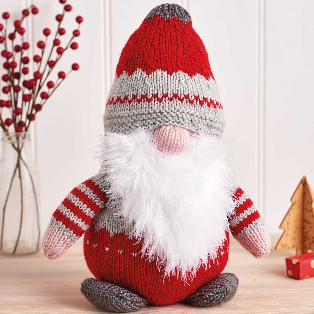 Free knitting pattern for Nordic gnome