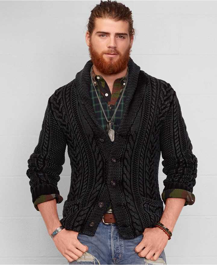 Knit a Stylish and Cozy Cable Cardigan for Men