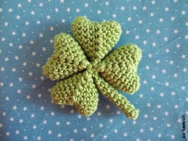 Knit your own lucky shamrock with this free pattern