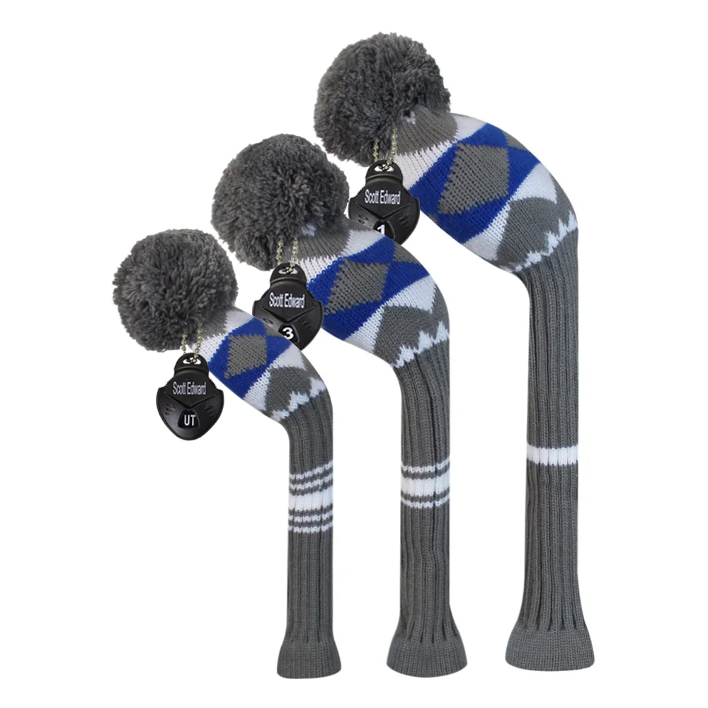Unique knitting pattern for stylish golf head covers