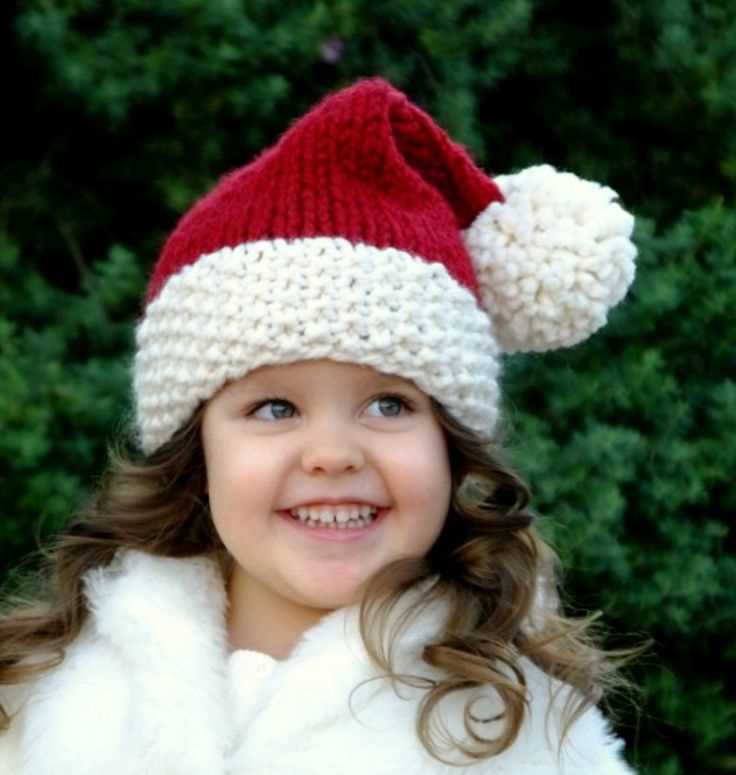 Simple Knitting Pattern for a Santa Hat