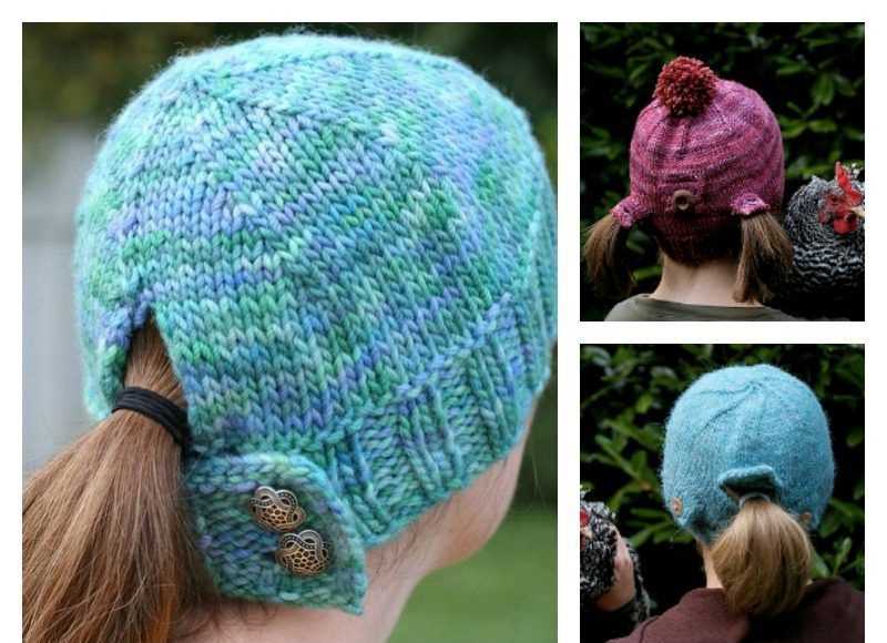 Stylish Hat with a Convenient Ponytail Hole: Knitting Pattern