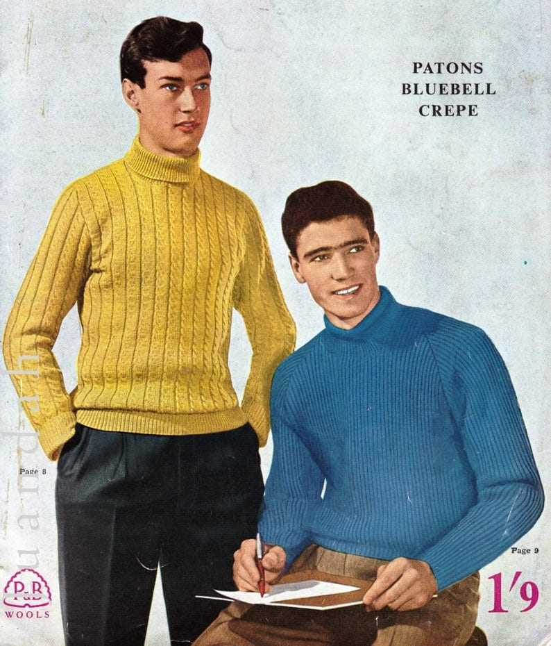 Stylish and Modern Knitting Patterns for Men by Patons