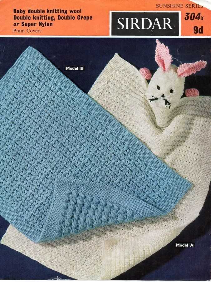 Free knitting pattern for a baby doll pram blanket
