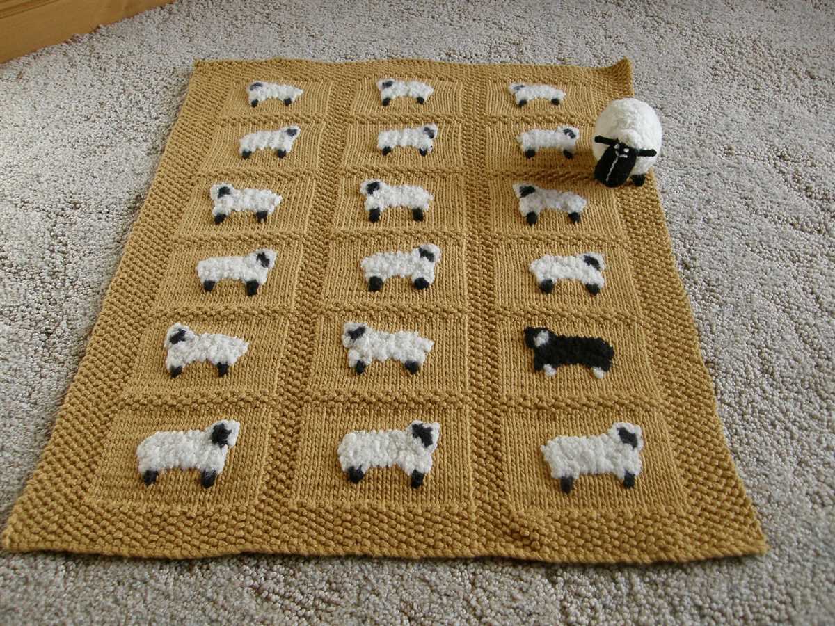Cozy Comfort: Knitting Pattern for a Sheep-Inspired Blanket