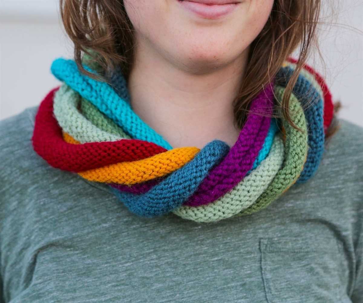 Colorful Scarf Knitting Pattern