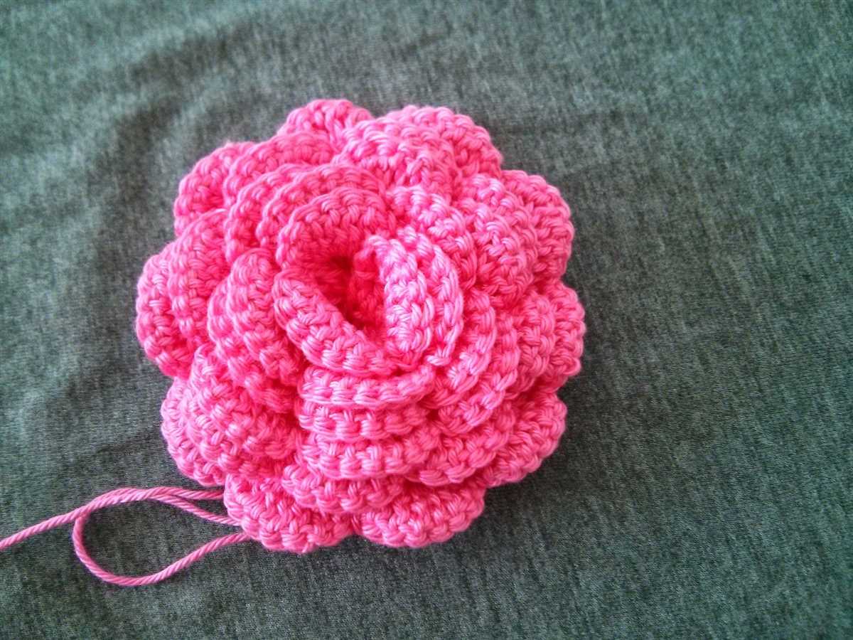 Elegant Floral Knit: The Rose Pattern