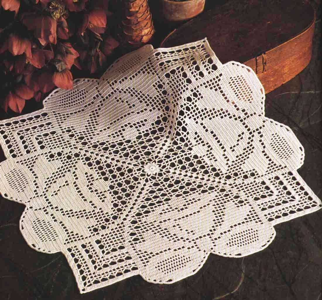 Stunning Knitted Square Doily Patterns at No Cost
