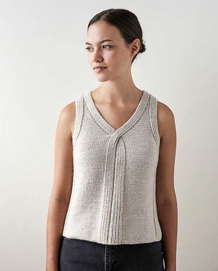 Easy and Free Pattern for a Basic Knit Tank Top