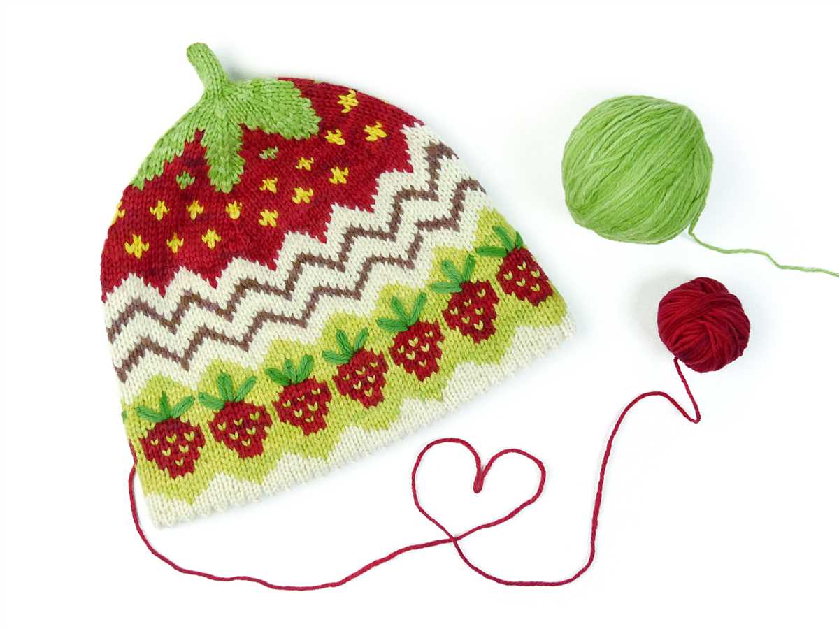 Adorable Strawberry Baby Hat Knitting Pattern