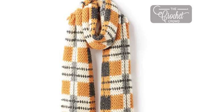 Cozy up with this unique tartan scarf knitting pattern