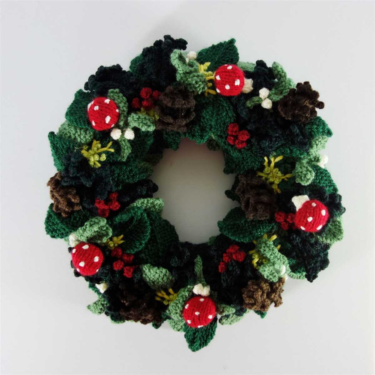Festive Knits: DIY Xmas Wreath