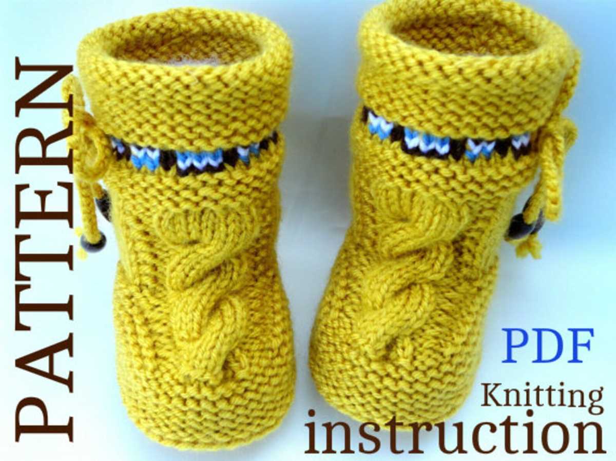 A Beautiful Pattern for Knitted Shoes