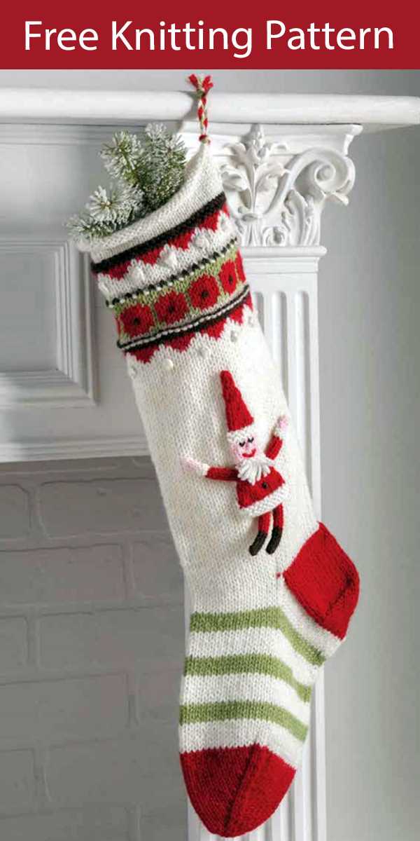 Festive Holiday Stocking Pattern: Aran Knit Delight