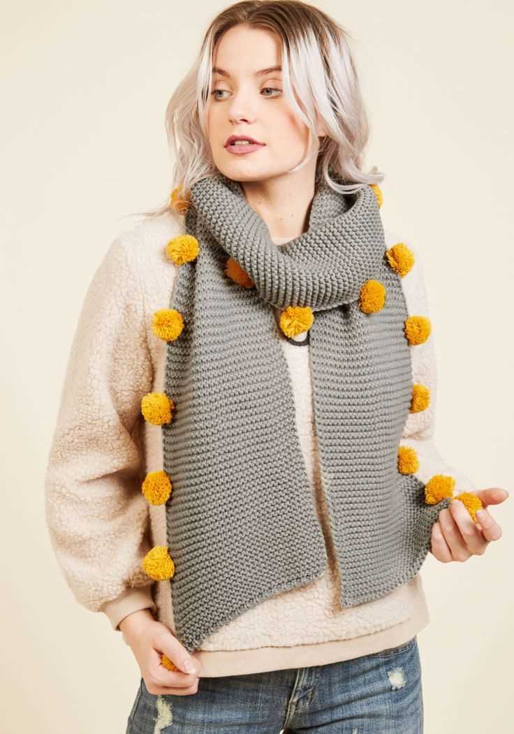 Unique and Cozy Knitting Patterns for Pom Pom Scarves
