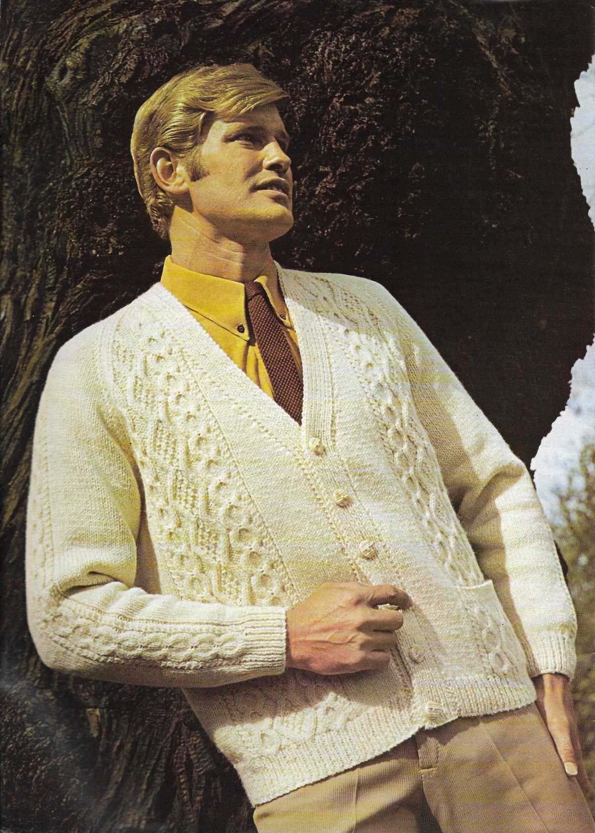 Stylish and Complimentary Knitting Patterns for Men's Cardigans