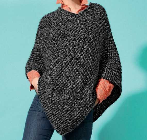 Stylish and Cozy: Free Knitting Pattern for Men's Poncho