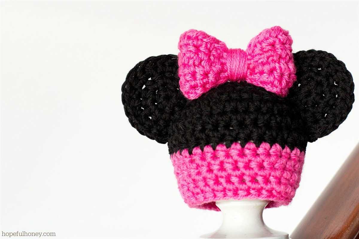 Free Pattern for Knitting a Minnie Mouse Hat