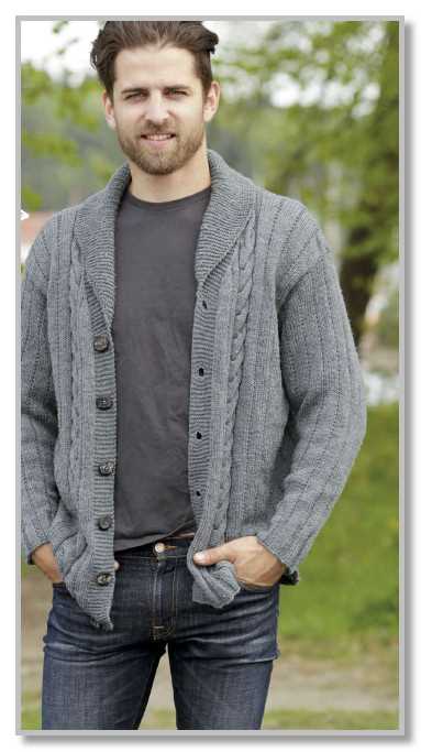 Knit a Classic: Shawl Collar Sweater for Men