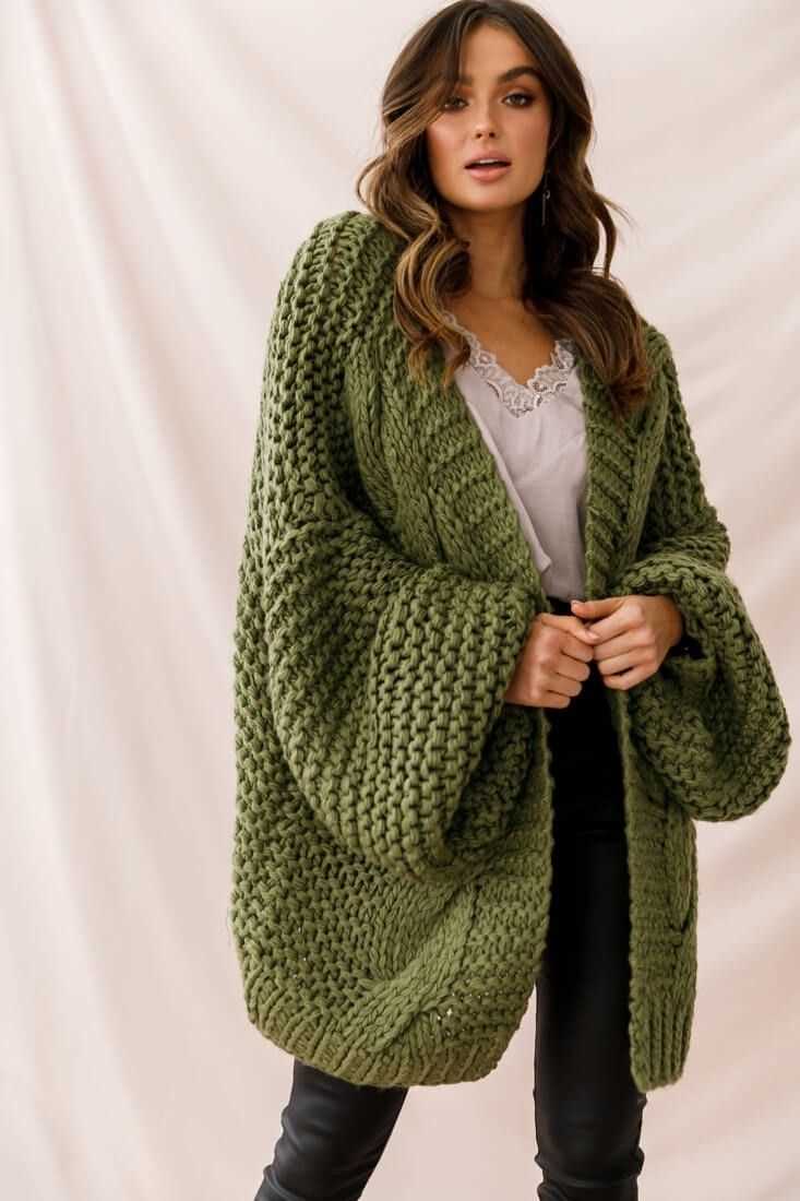 Cozy Knit: A Pattern for an Oversized Cardigan