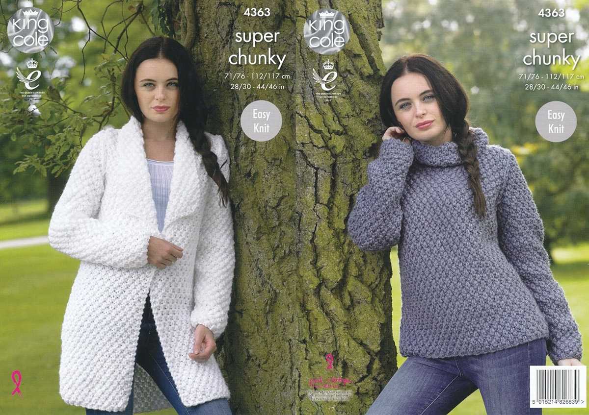 Free patterns for cozy and stylish chunky knits for women