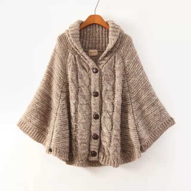 Stylish and Easy-to-Knit Open Front Poncho Pattern