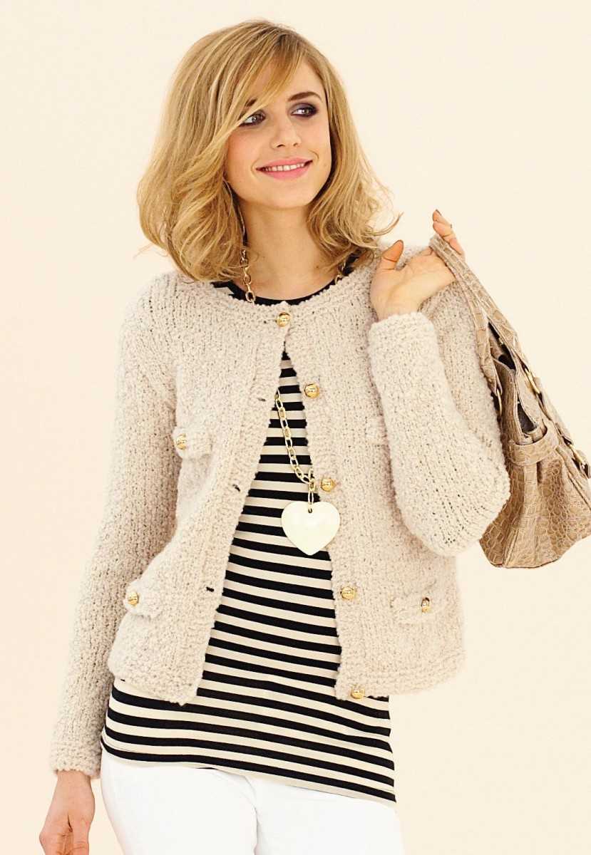 Cozy and Complimentary: Knit Your Own Short Cardigan for Free