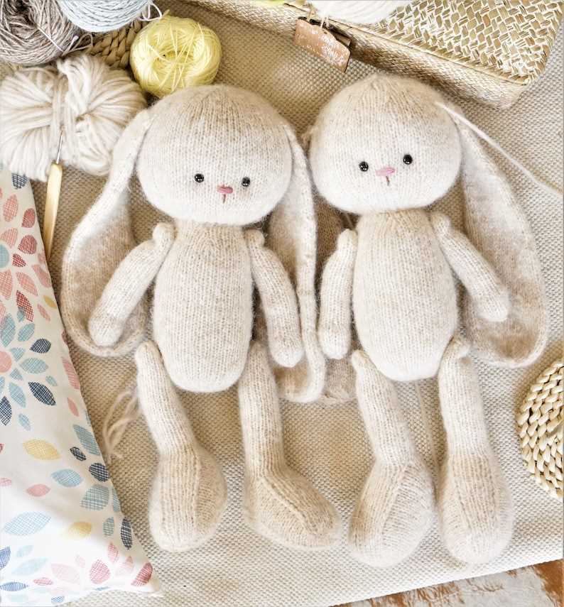 Unique knitting patterns for Aussie jeans toy