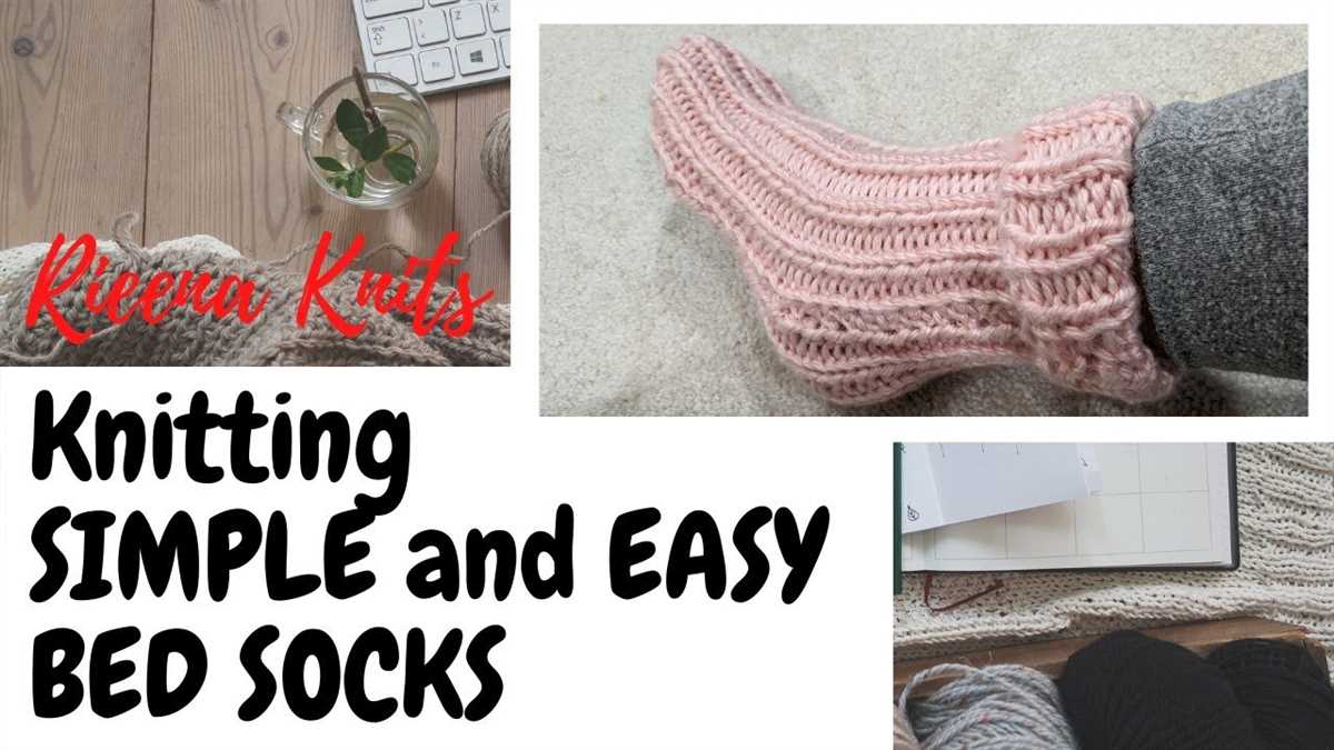 Simple and cozy knitting recipe for bedtime socks