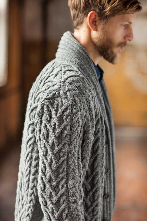 Knit a Stylish and Cozy Cable Cardigan for Men