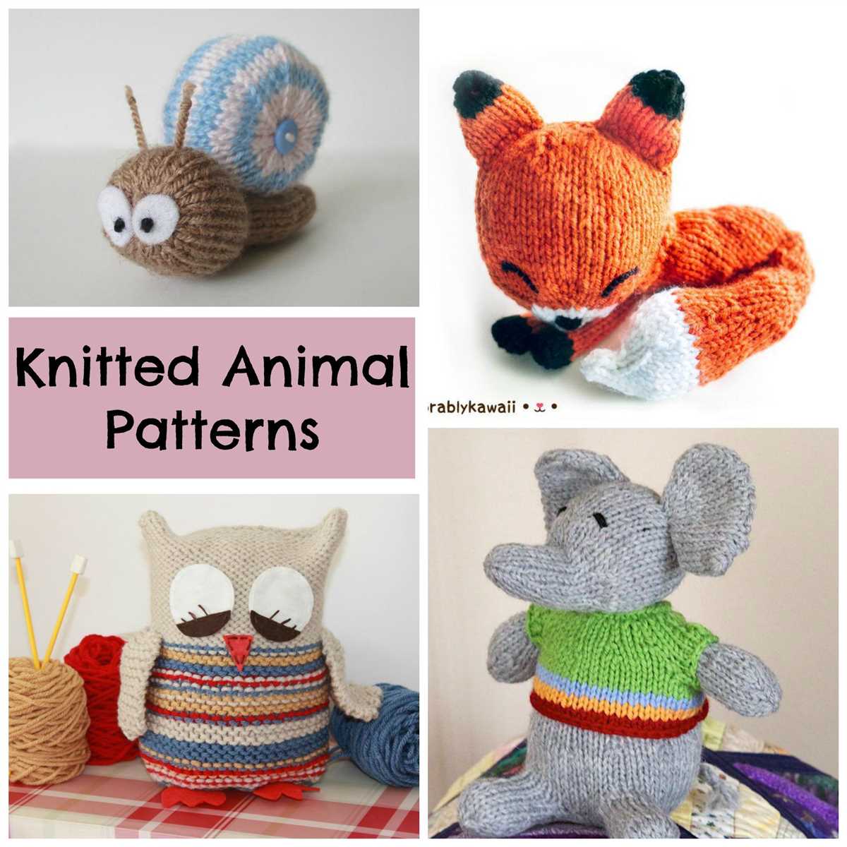 Unleash Your Creativity with Knitted Animal Patterns